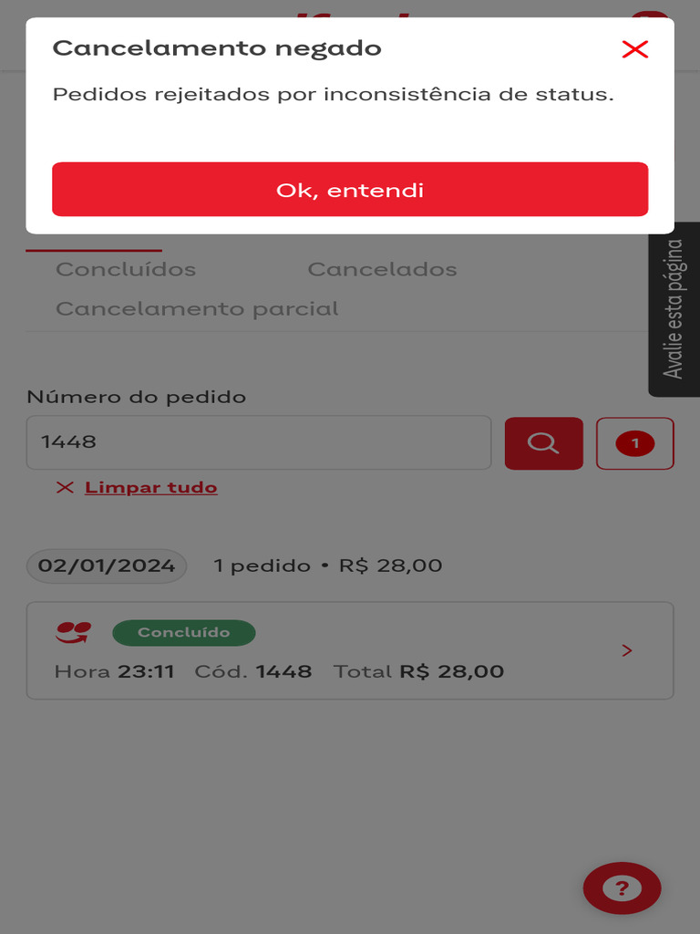 IFood - Portal Do Parceiro - Pedidos | PDF