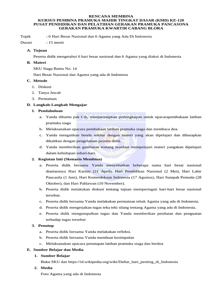 Rencana Membina KMD 120 | PDF