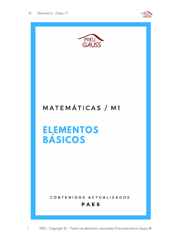 CLASE_17_-_M_-_Elementos_Básicos | PDF