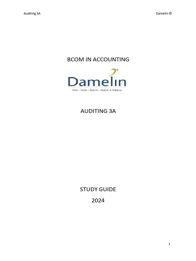 310 Auditing 3A 2024 3 | PDF
