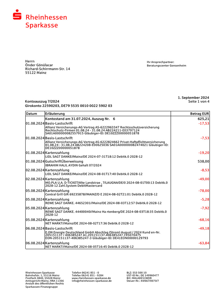 S Rheinhessen Sparkasse | PDF