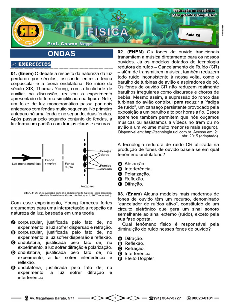 28 - COSMO - Revisão Ondas | PDF