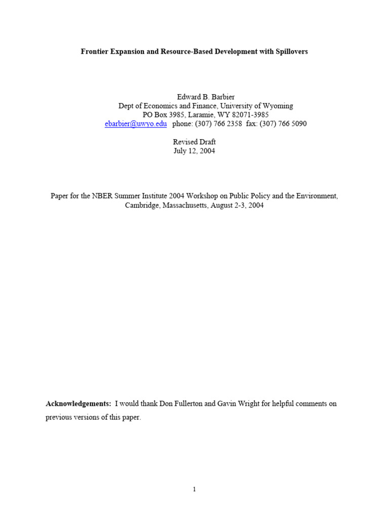 Frontier Expansion | PDF