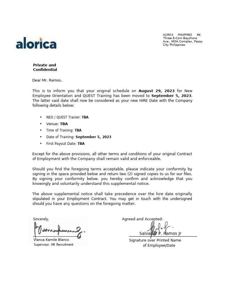 AMENDMENT LETTER MACYS 09.5.2023 (1) Salvador | PDF