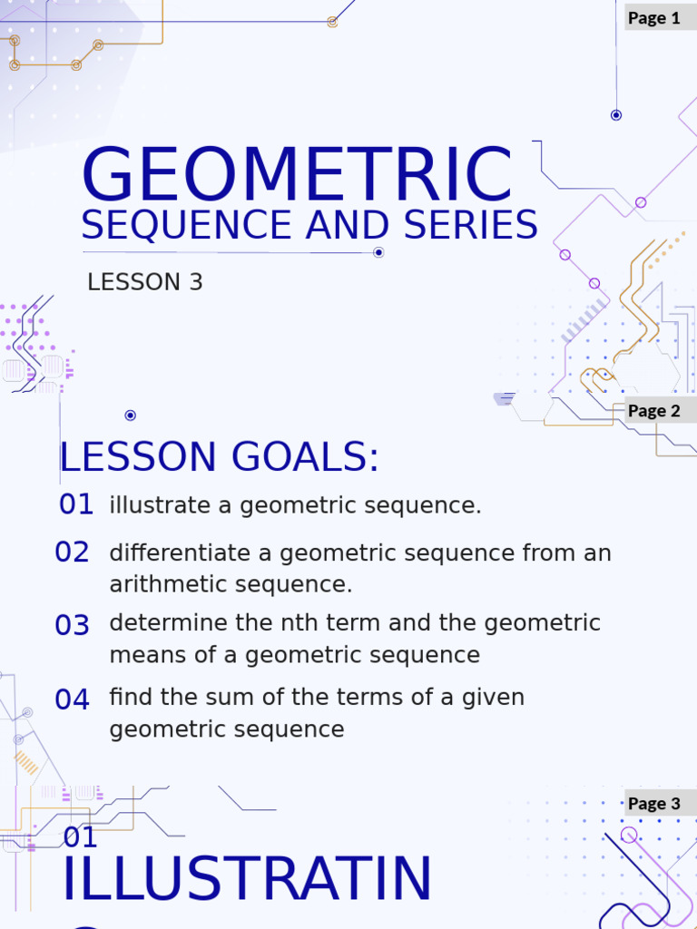 Lesson 3 Geometric Sequence and Series Part1 | PDF