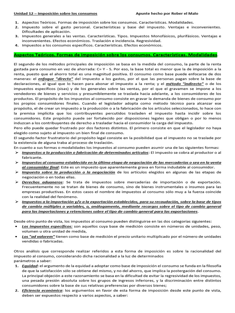 Apunte Unidad 12 Teoría y Técnica Impositiva | PDF Apunte Unidad 12 Teoría y Técnica Impositiva | PDF