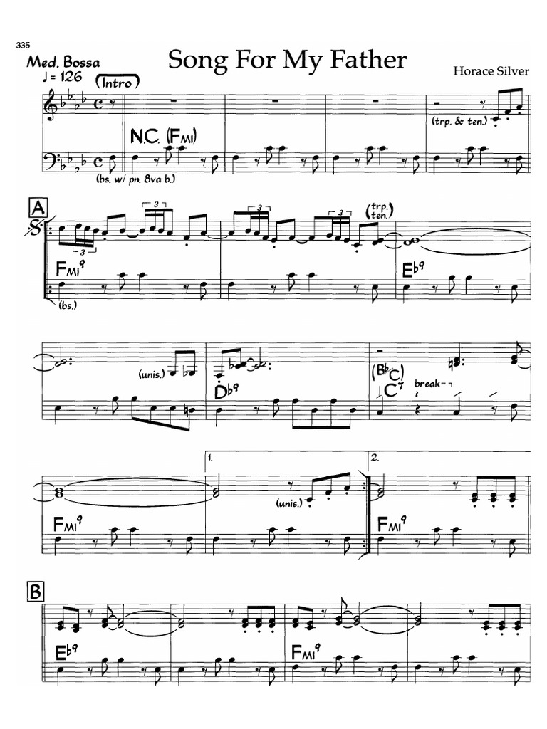 Song For My Father C | PDF