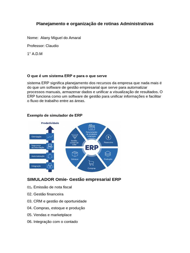 Planejamento e organização de rotinas Administrativas Contratos | PDF