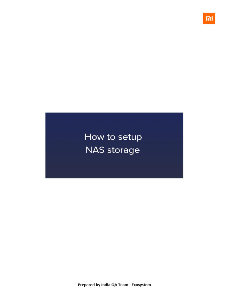 How To Setup NAS Storage | PDF | Usb Flash Drive | Usb