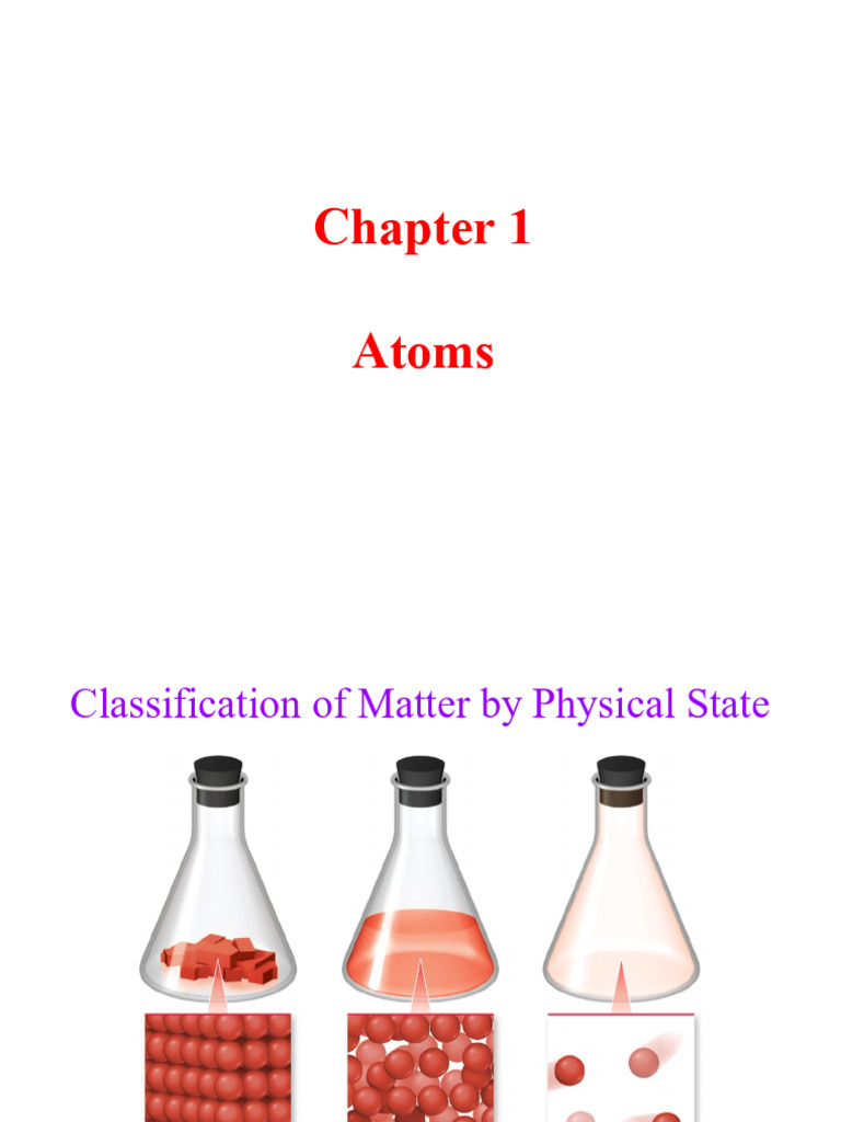 Lecture Slides - Chapter 1 | PDF | Mole (Unit) | Proton