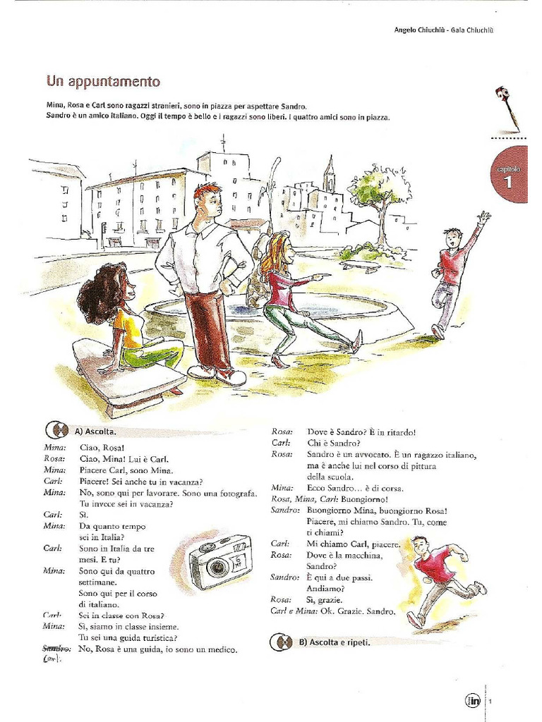 Libro Italiano in - Capitolo 1 | PDF