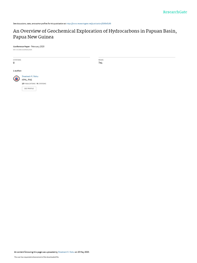 An Overview of Geochemical - AAPG - 2020 | PDF