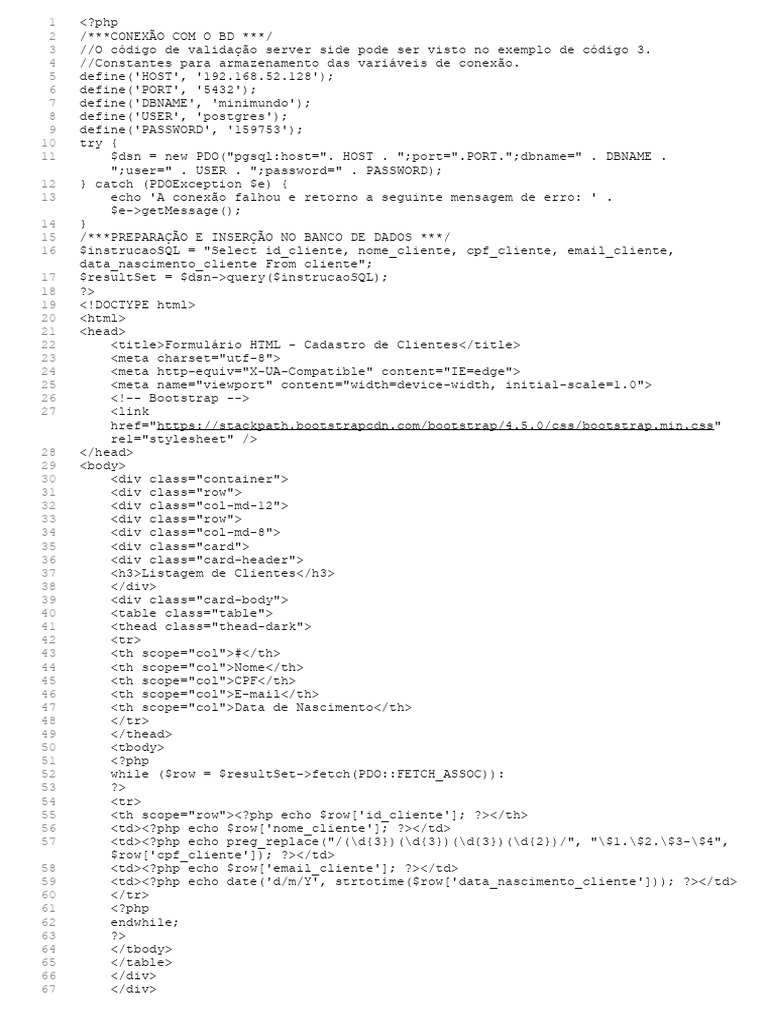 PHP PDO Script 21 Mod3 | PDF