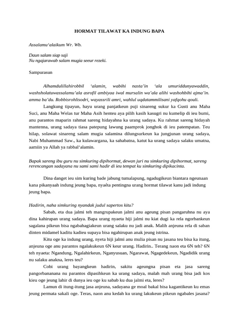 Teks Biantara Diaz | PDF