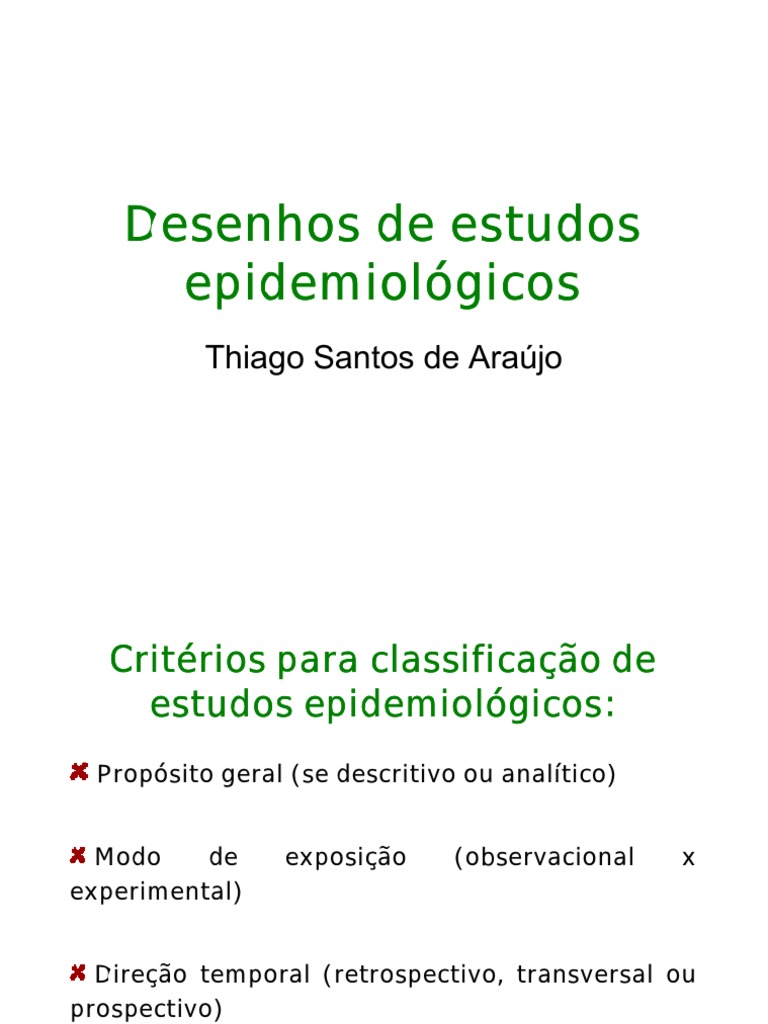 Estudos Transversais | PDF | Epidemiologia | Medicina Clínica