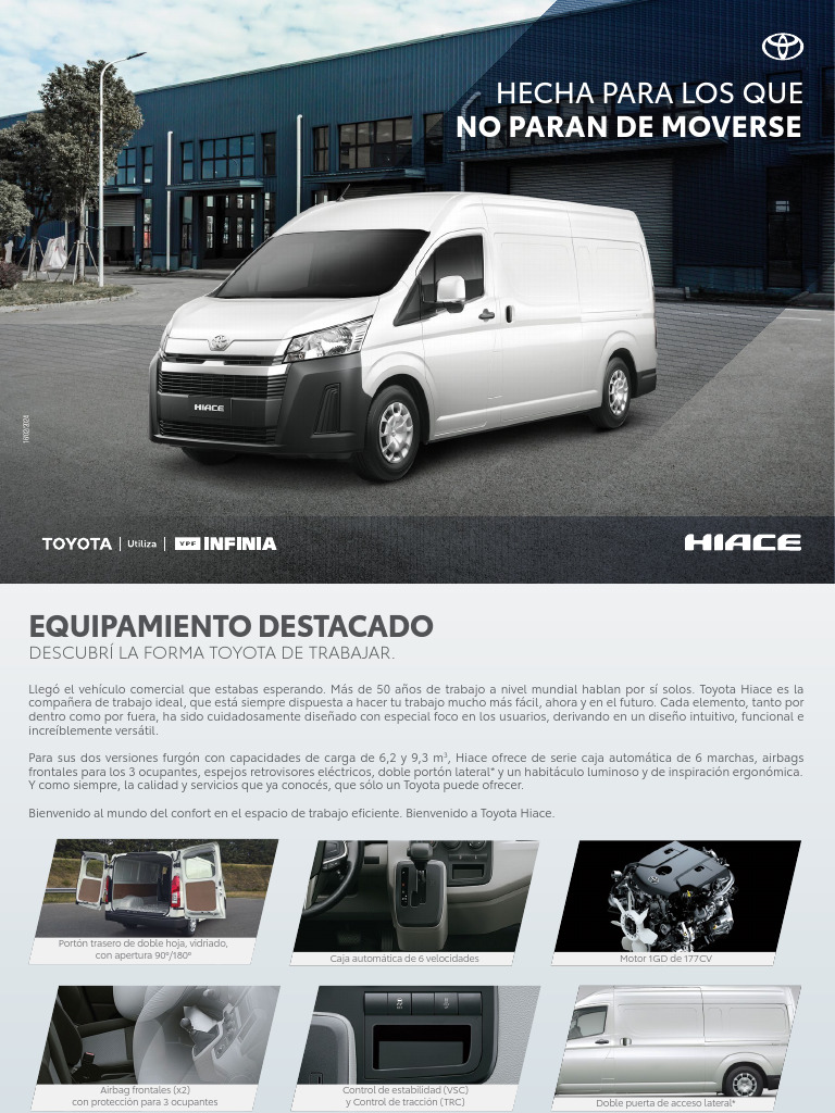 Ficha Hiace L2H2 | PDF