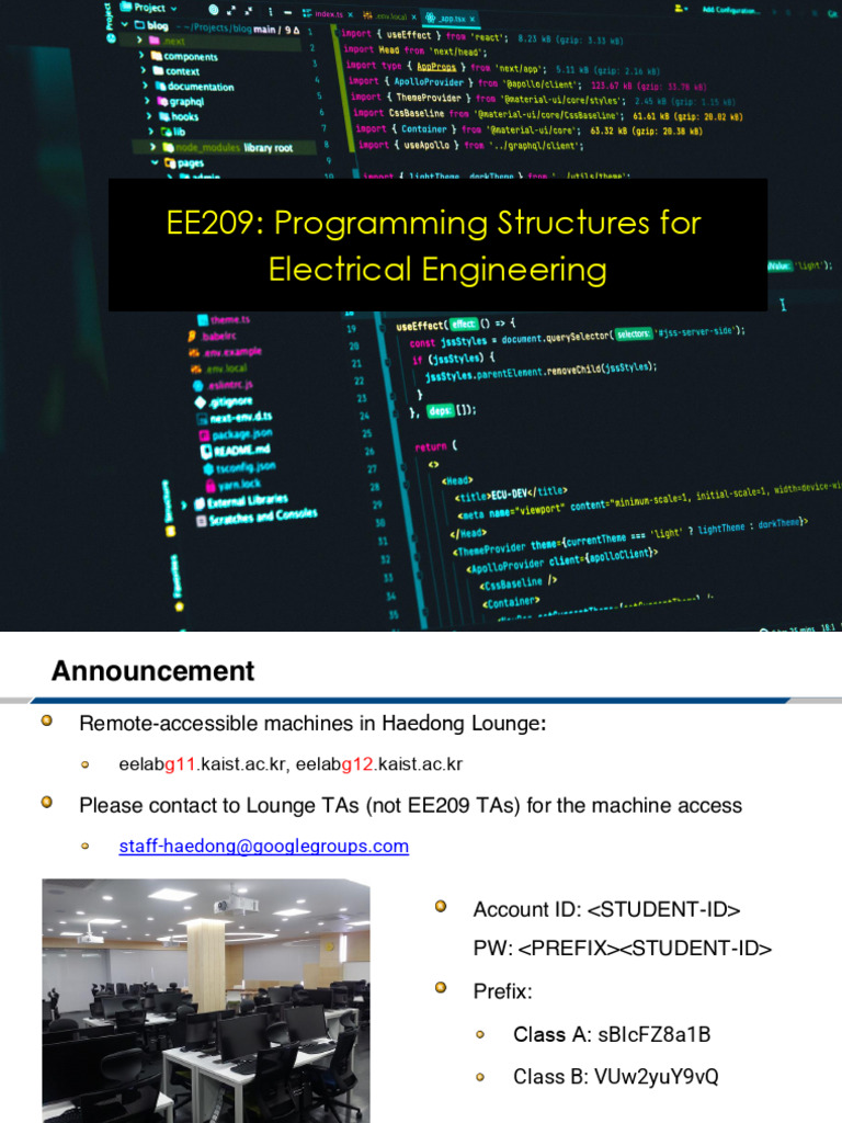 EE209 24F 3ExprControlFlow | PDF