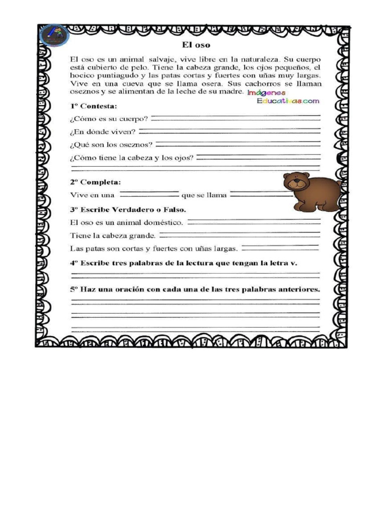 cuento del oso | PDF