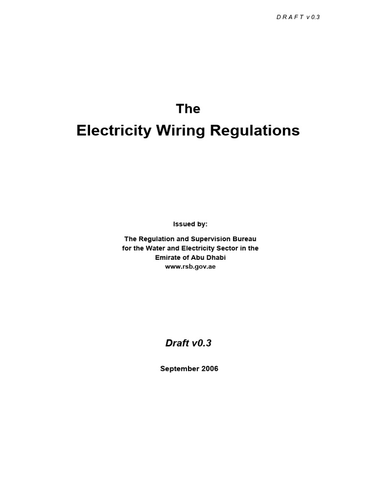 Electricity Wiring Regulations v0 3 K | PDF