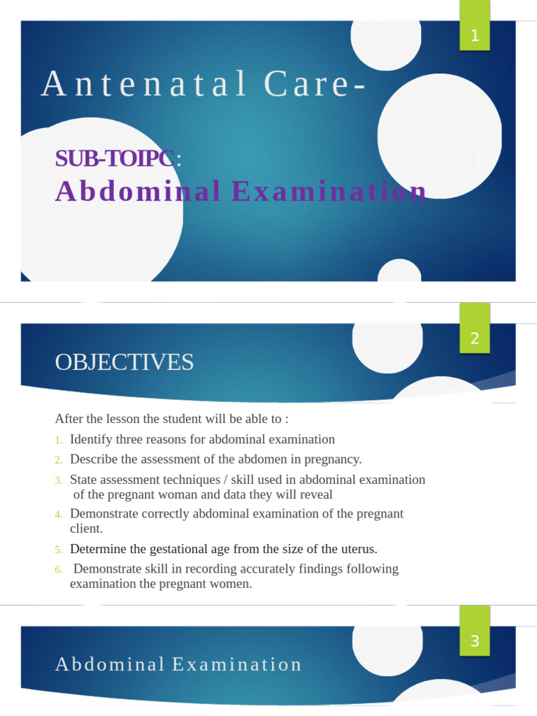 Abdominal Examination 2021 | PDF