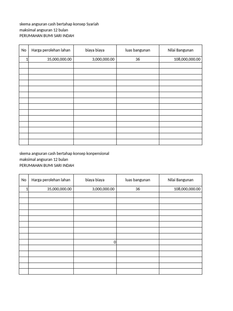 Simulasi Angsuran Edit | PDF