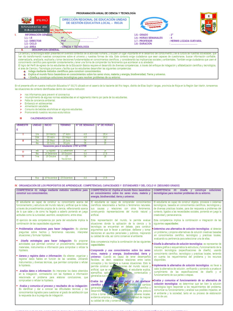 Programacion 2°CYT-2 | PDF