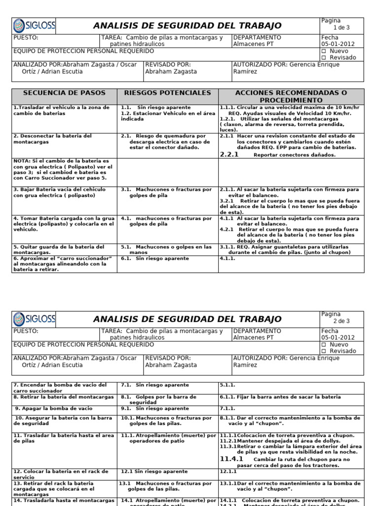 Ejemplo 3 Formato AST | PDF