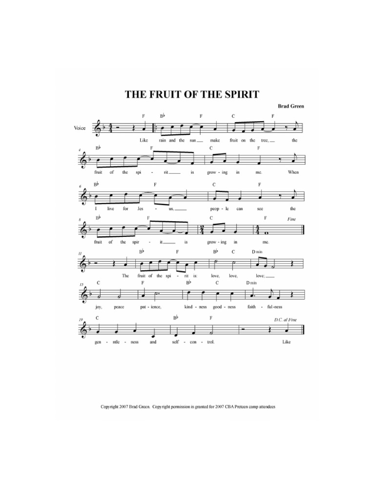 Fruit of The Spirit | PDF