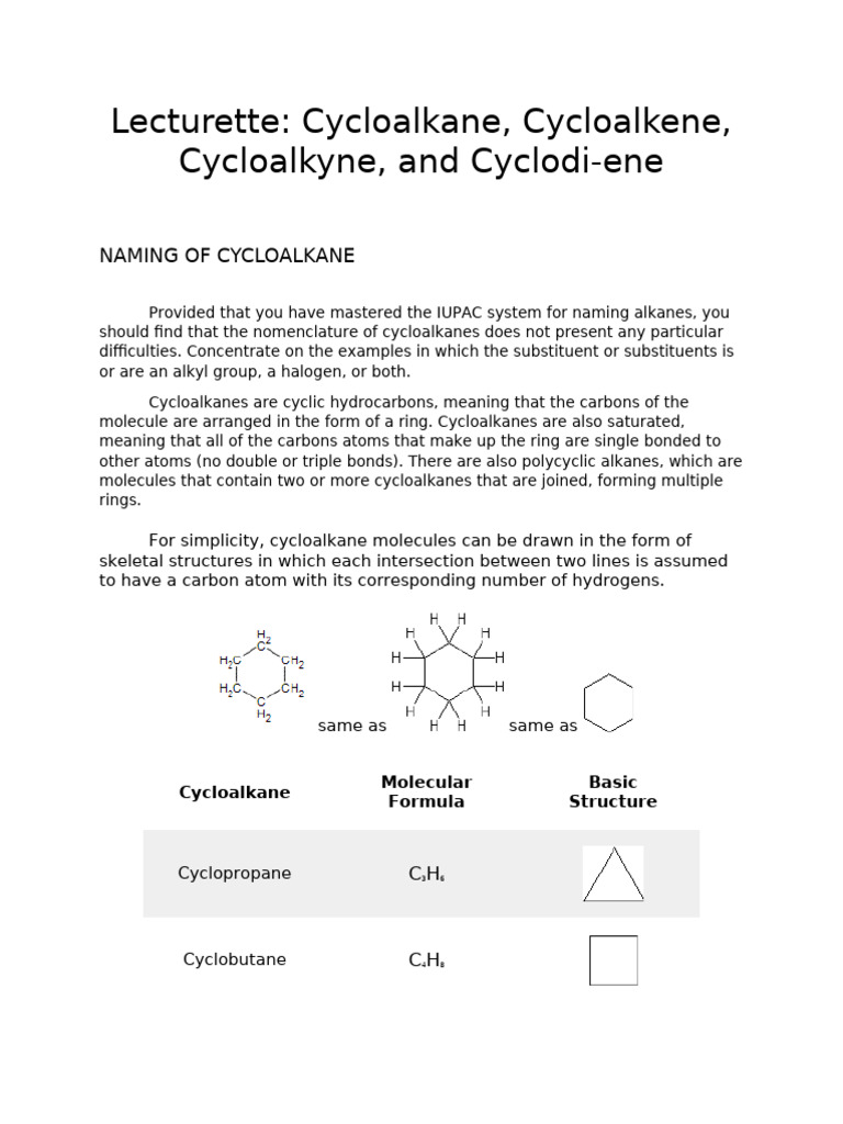 Cyclo Lecture | PDF