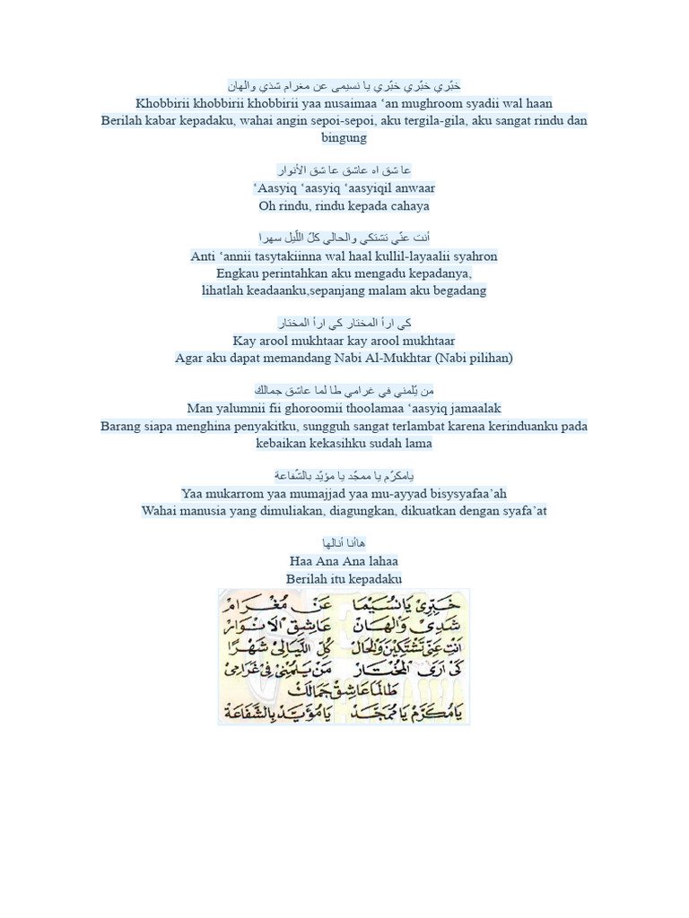 Sholawat Khobbiri | PDF