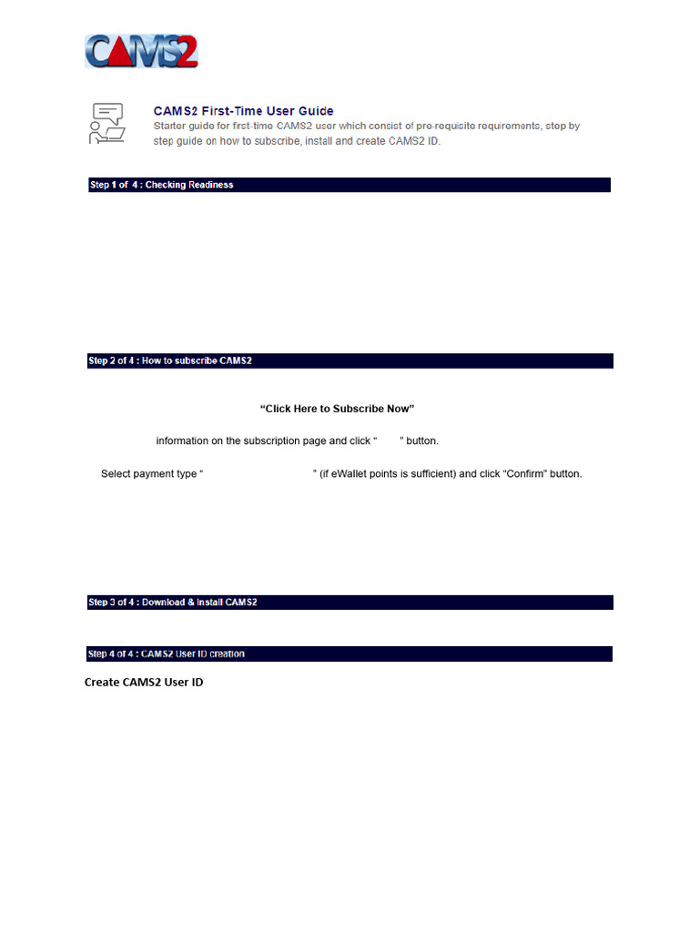 1 First Time User Guide | PDF