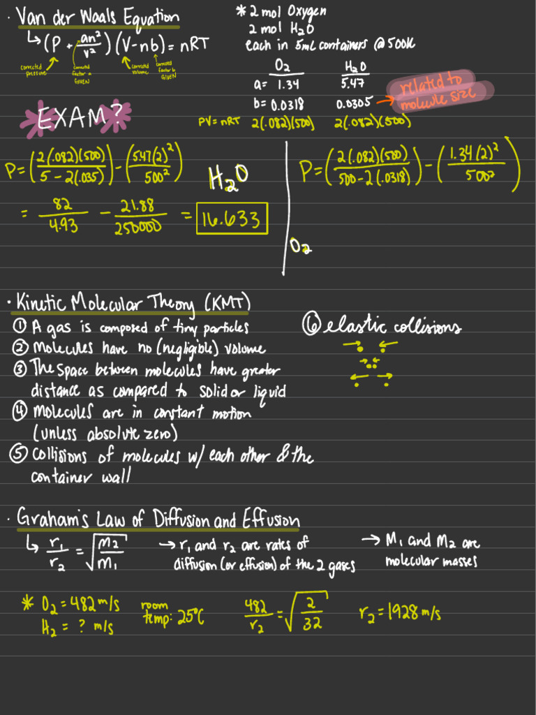 p chem notes 2 | PDF
