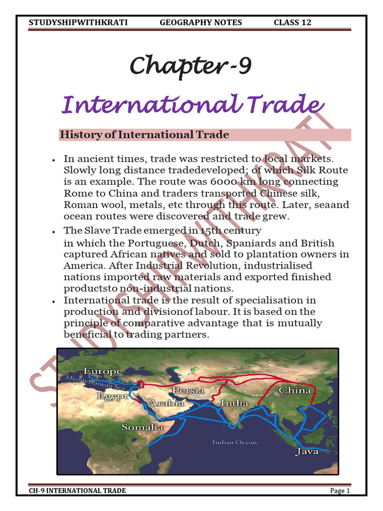 International trade | PDF