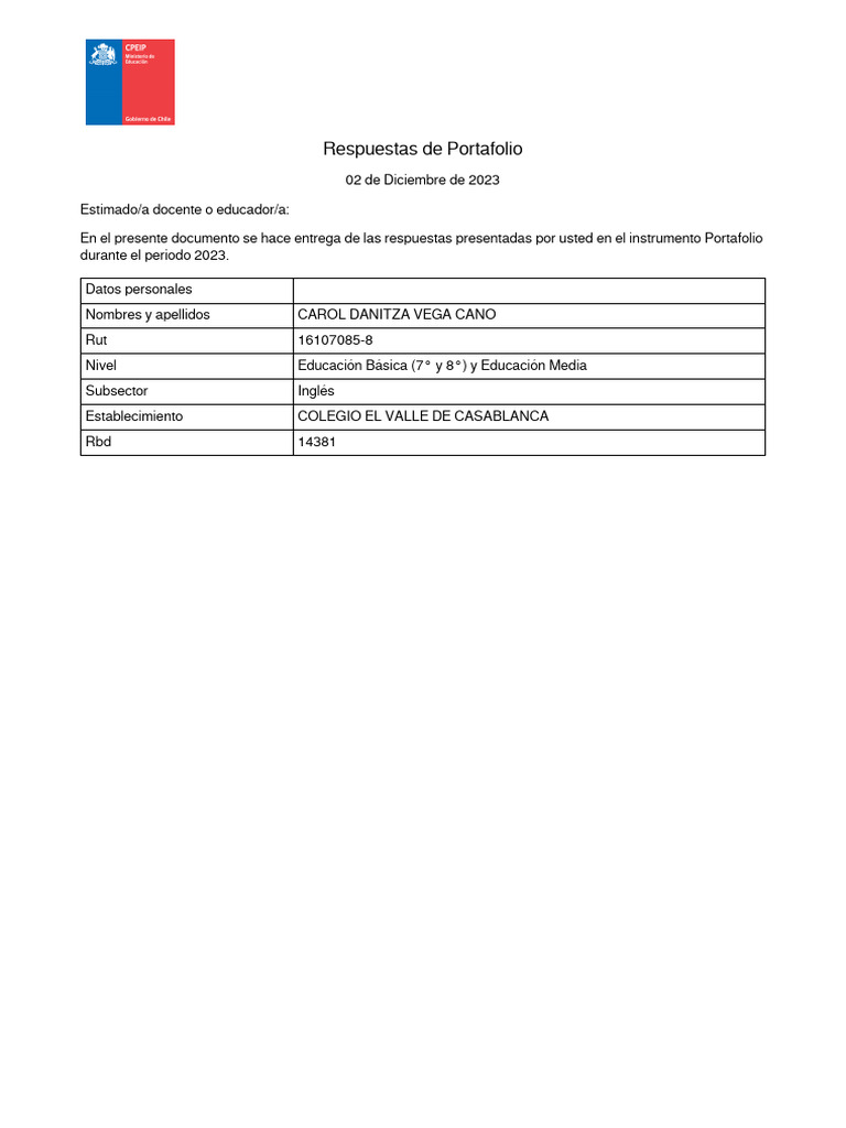 Respaldo Portafolio Final | PDF