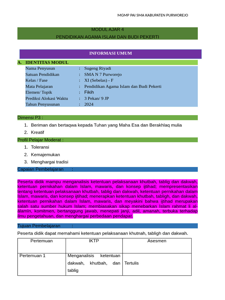 Modul 4 KL 11 Sem 1 23 | PDF