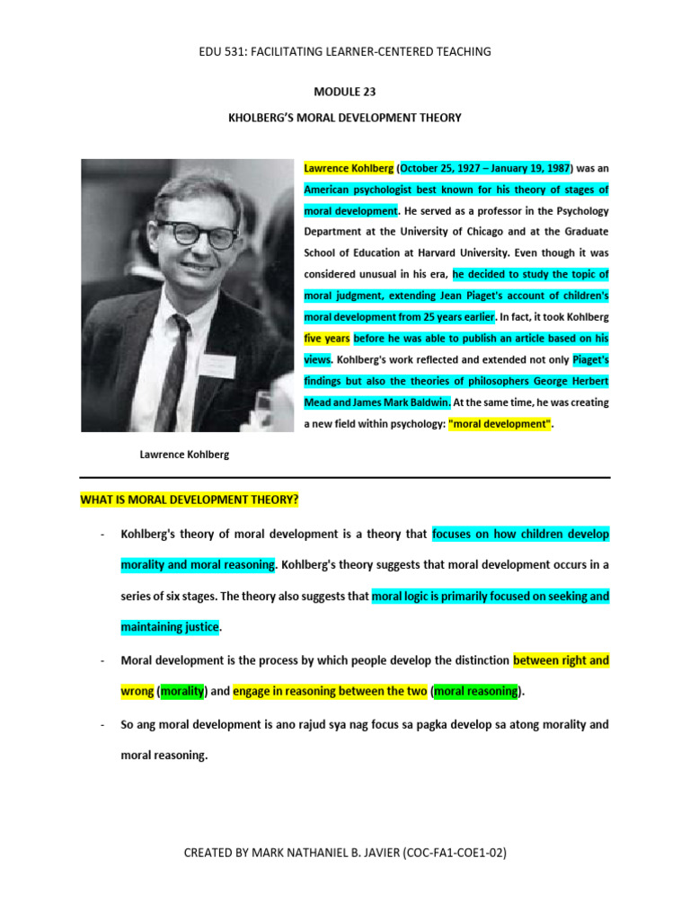 Edu531 - Module 23 (Reviewer) | PDF