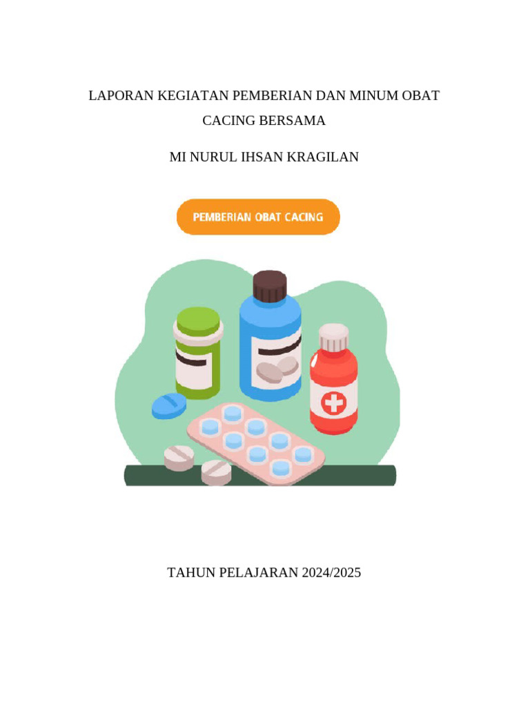 Laporan Kegiatan Pemberian Dan Minum Obat Cacing Bersama | PDF
