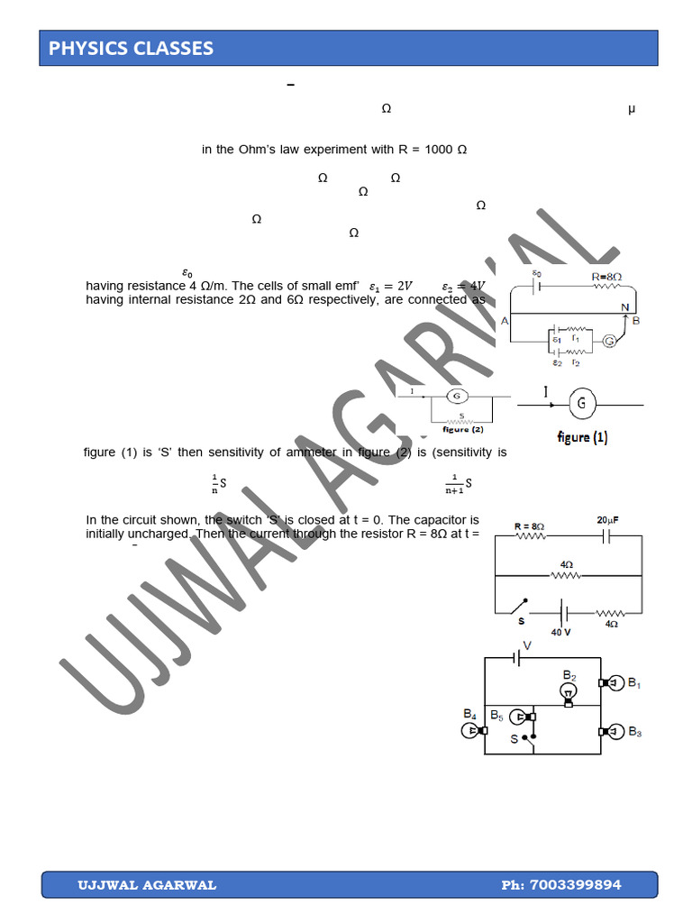CPP - Current Electricity | PDF