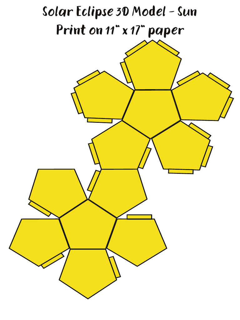 Solar Eclipse 3D Model Sun | PDF