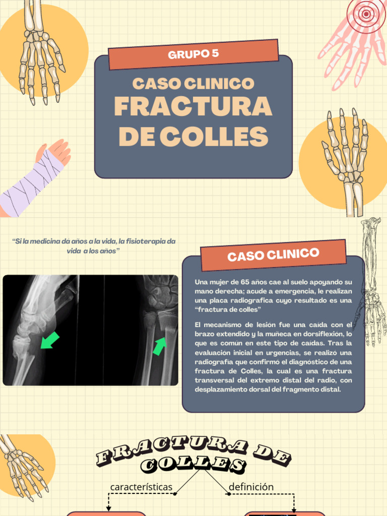 caso clinico de la fractura de colles | PDF