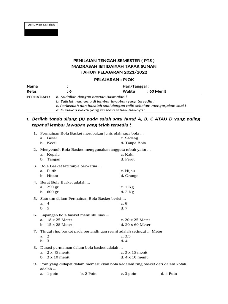 PTS KLS 6 Pjjoook | PDF