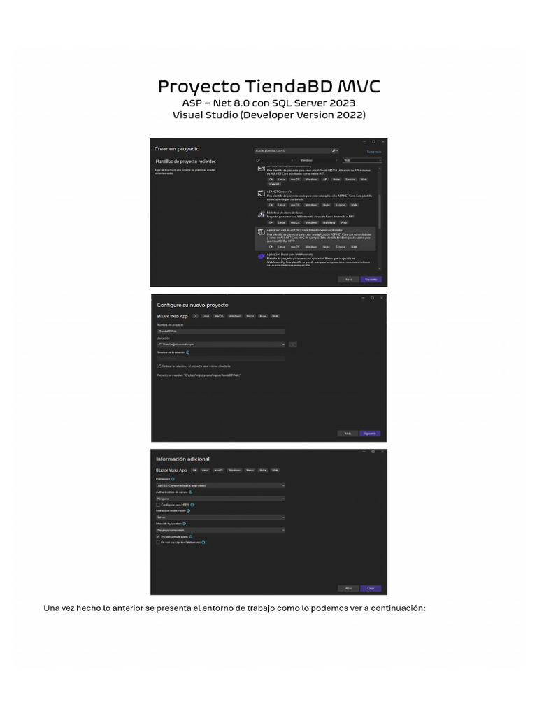 Manual Aplicacion MVC Con ASP_Net y SQL Server PracticaP | PDF Manual Aplicacion MVC Con ASP_Net y SQL Server PracticaP | PDF