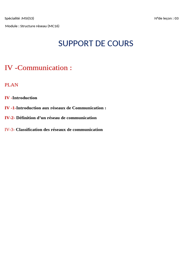 Communication 3 | PDF