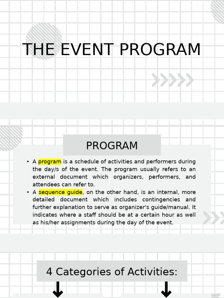 EVENT PROGRAM | PDF