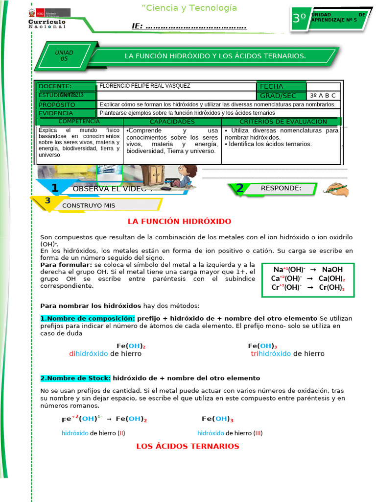C-3º Act 4 Cyt Und 5 - Sem3 | PDF