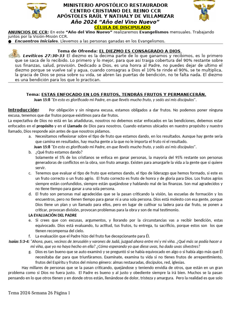 Tema 2024-Semana 26 | PDF