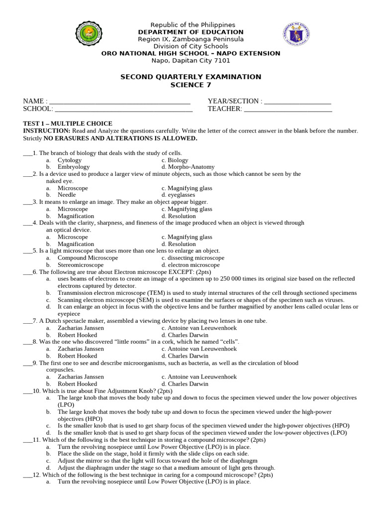 SCIENCE-7_2ND-QUARTER | PDF