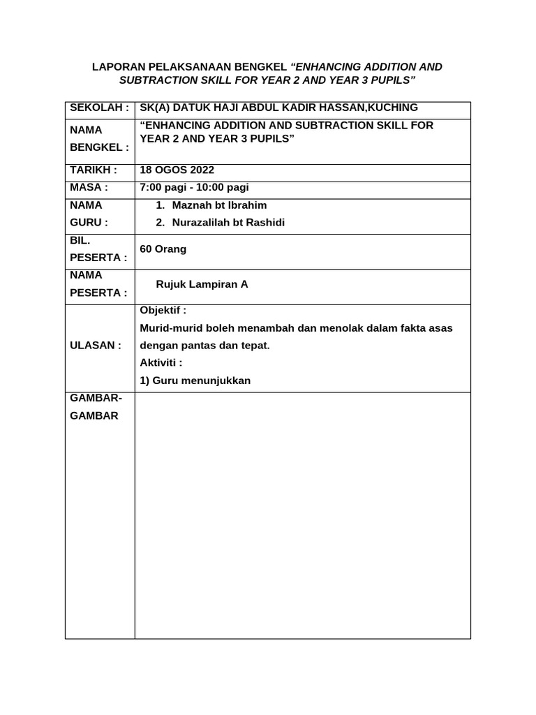 Laporan Bengkel | PDF