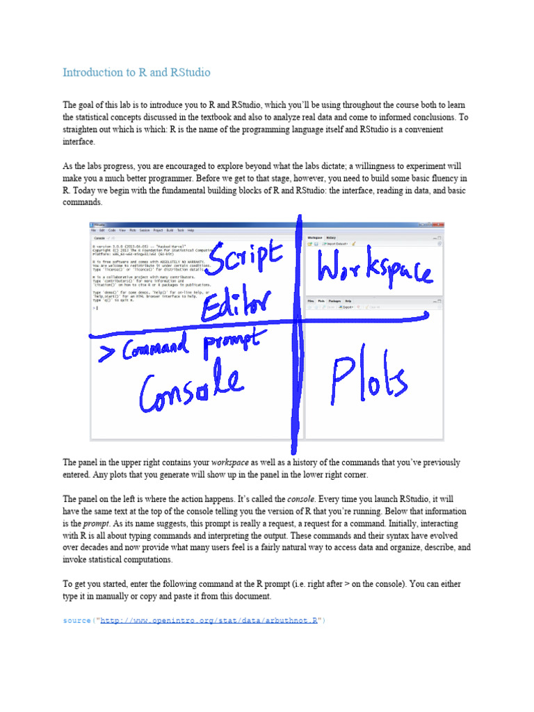 Introduction - To - R - and - RStudio (Given Out On Thu Sep 5) | PDF
