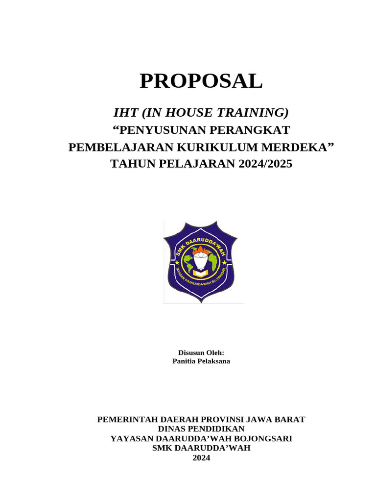 Cover Proposal Iht | PDF